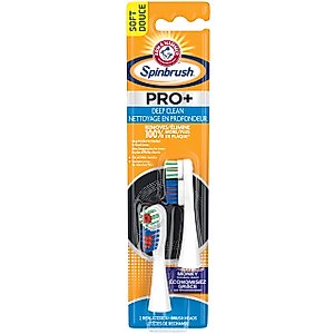 ARM & HAMMER Spinbrush Truly Radiant Deep Clean Replacement Brush Heads Soft