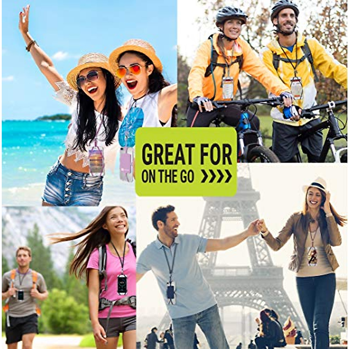 Gear Beast Cell Phone Lanyard - Universal Mobile Phone Lanyard with Case Holder,Card Pocket,Soft Neck Strap,and Adjustable Clip - Compatible with iPhone,Galaxy & Most Smartphones - Cherry Blossom