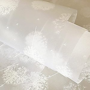 YUTR 3D Matte Window Film Privacy Stained Glass Self Adhesive Film Frosted Heat Insulation Window Sticker (Color : As Shown, Size : 60 x 500 cm)