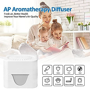 ap airpleasure 2-Pack Water-Based Purifier Air Washer, Air Revitalizer & Fresh Aire Freshener, Air Fresher with 6 LEDs Warm Color Bright Light for Large or Small Rooms