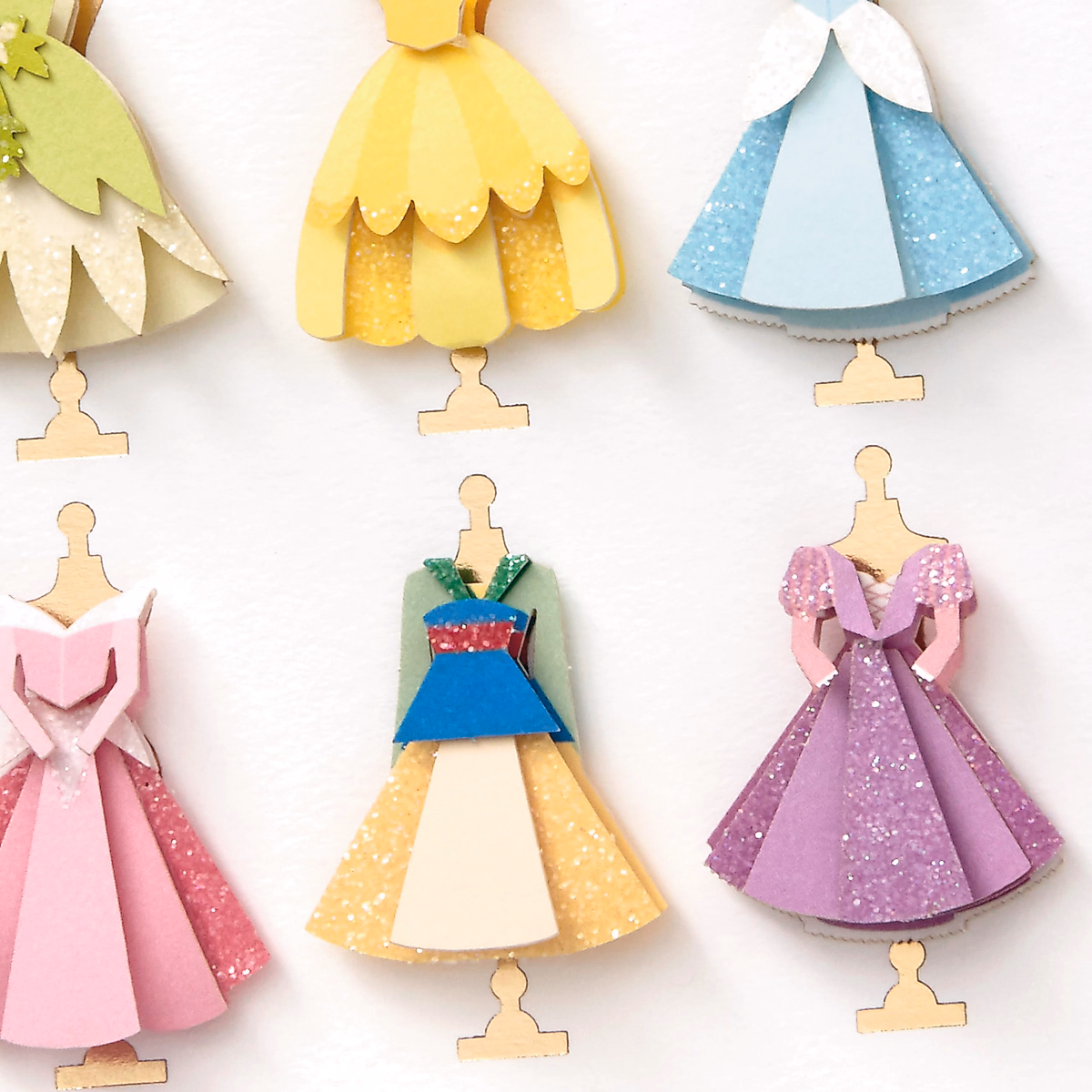 Hallmark Signature Blank Card (Disney Princess Dresses)
