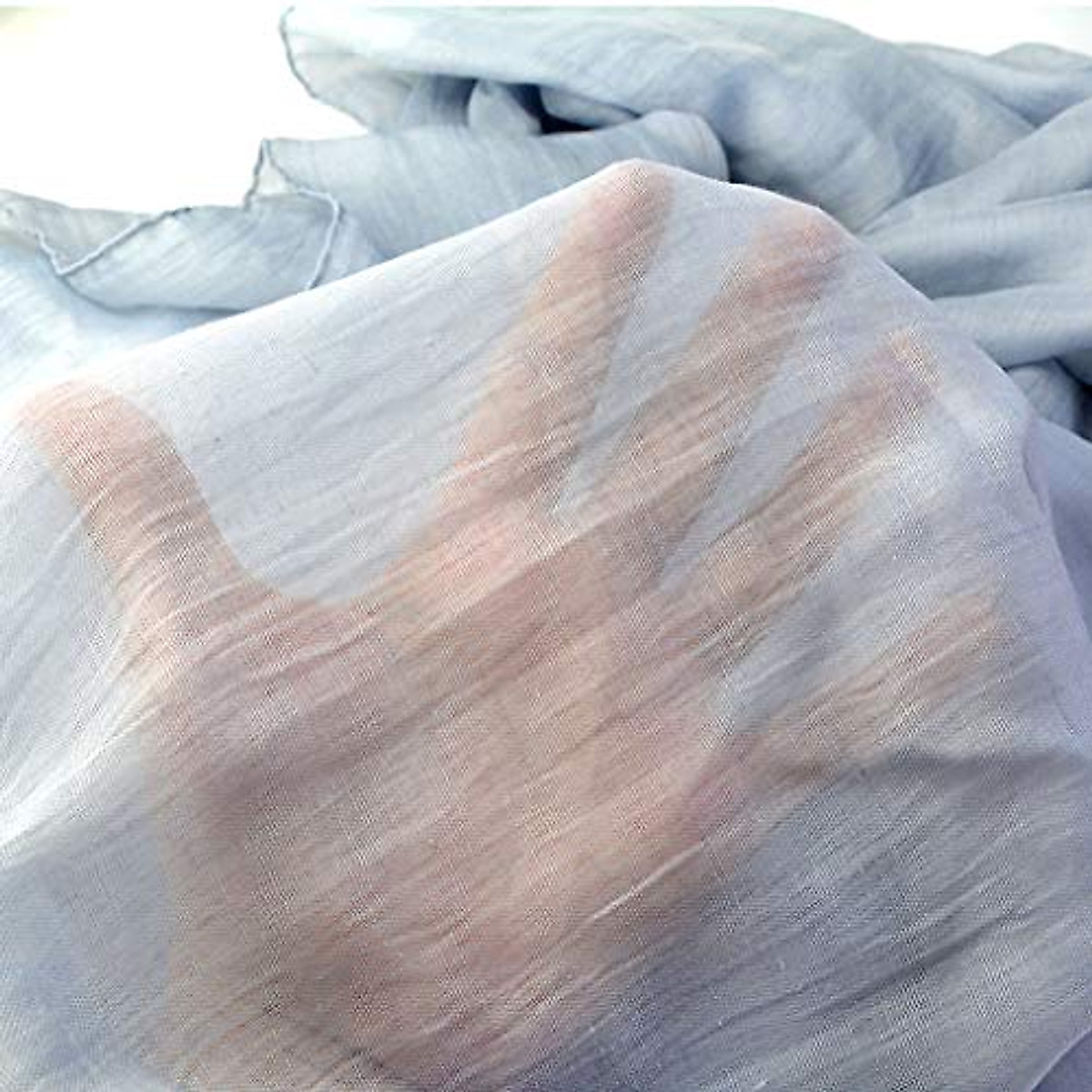 Tongcloud 6pcs Women Soft Cotton Hemp Scarf Shawl Long Scarves, Scarf and Wrap, Big Head Scarves Soft Long ScarvesTravel (Black, Light Gray, Khaki, Light Pink, Light Purple, Beige, 35.4x70.8'')