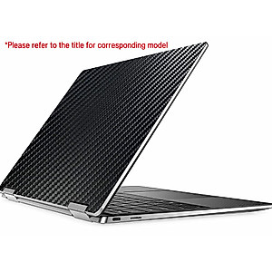 Synvy [2 Pack] Back Protector Film, compatible with ASUS Chromebook C204 / C214-BW0029 11.6" Black Carbon TPU Guard Skin Sticker [ Not Front Tempered Glass Screen Protectors ]