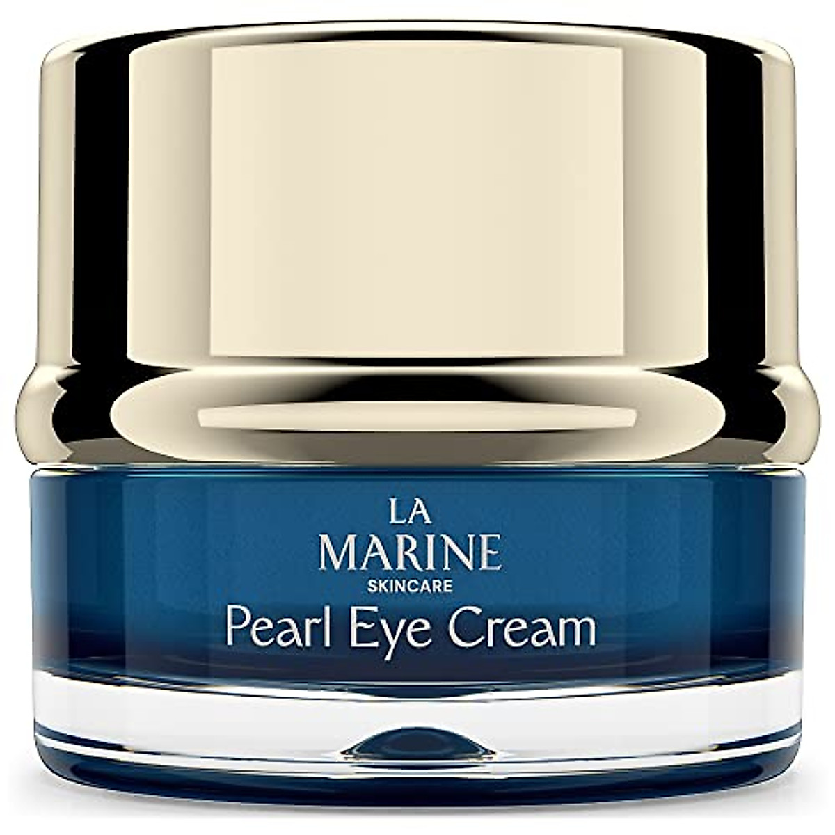 Pearl Eye Cream - Moisturizing Treatment for Dark Circles - Hydrolyzed Pearl, Jellyfish Extract, Caffeine - Puffiness, Under Eye Bags & Fine Lines Remover - Anti-Aging & Anti-Wrinkle - LaMarine 0.5oz