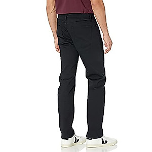 Amazon Essentials Men's Straight-Fit Stretch Jean, Black, 33W x 28L