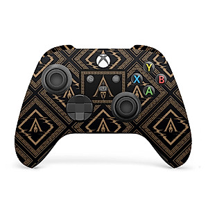 Head Case Designs Officially Licensed Assassin's Creed Crest & Broken Spear Odyssey Artwork Matte Vinyl Sticker Gaming Skin Decal Cover Compatible with Xbox Series X Console and Controller Bundle