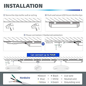 Barrina LED Shop Light, 8FT 72W 9000LM 5000K, Daylight White, V Shape, Clear Cover, Hight Output, Linkable Shop Lights, T8 LED Tube Lights, LED shop lights for garage 8 foot with plug (Pack of 10)
