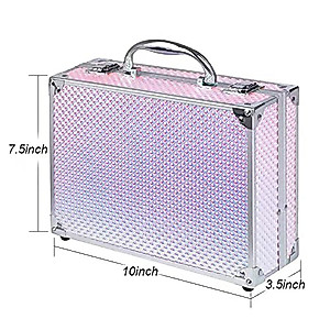 Hot Sugar Makeup Kit for Women Full Kit Teen Girls Starter Cosmetic Gift Set with Cute Mermaid Train Case Includes Pigmented Eyeshadow Palette Blush Lipstick Lip Pencil