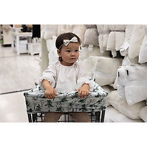 Pobi Baby Premium Multi-Use Cover - Nursing Cover, Baby Car Seat Covers, Shopping Cart, High Chair, and Breastfeeding Cover - Ultra-Soft, Stretchy, Woodland Scarf for Baby and Mom (Magical Woods)