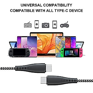 USB C to USB C Charger Cable 6ft+10ft Cord for Samsung Galaxy S23/S22 Plus/S22 Ultra/S21 FE 5G/S21+/S21 Ultra/S20/S20+/S20 Ultra,A14 A54 A34 5G,A53,Note 20 10+,Note20,60W Charging Fast Charge Wire
