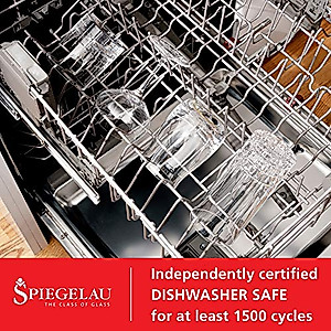 Spiegelau Perfect Serve Single Old Fashioned Glass Set of 4 - Lowball Cocktail Glasses, European-Made Crystal, Dishwasher Safe, Professional Quality Cocktail Glass Gift Set - 9.5 oz