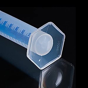 6Pack Plastic Graduated Cylinder 250 ml Transparent Measuring Cylinder Set, Science Measuring Test Tube Flask, Graduated Cylinder Beaker with 2-Sided Marking & Pour Spout for Home and School Science