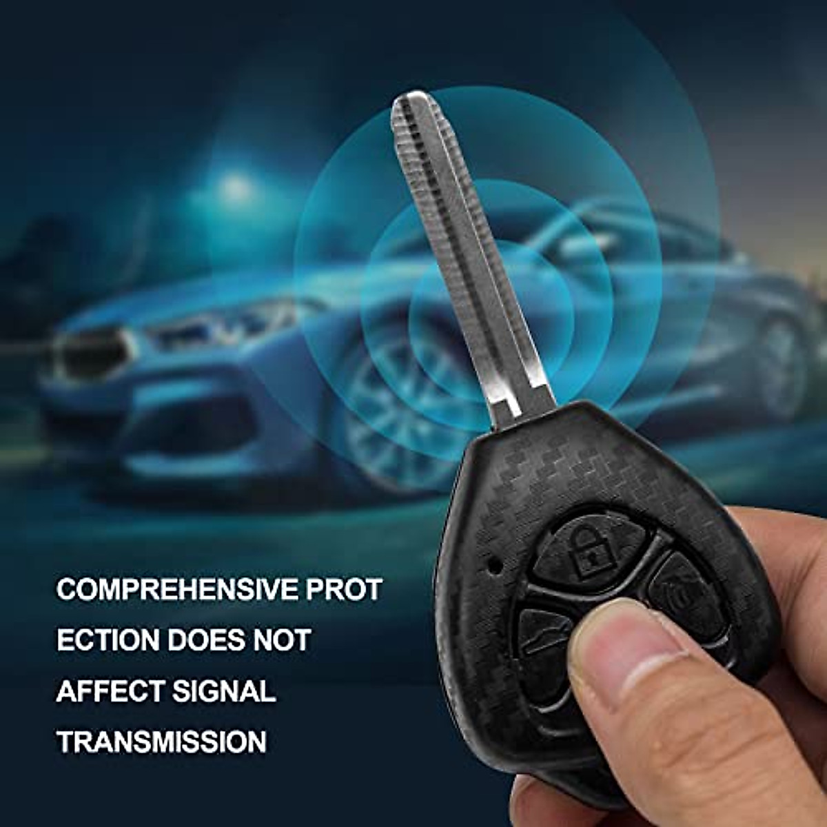 SK CUSTOM Key Fob Case Cover Compatible with Pontiac Vibe Scion FR-S IQ TC XB XD for Subaru BRZ for Toyota 4RUNNER Avalon Camry Corolla Matrix RAV4 VENZA Yaris 2 3 4 Button Keyless Entry Remote
