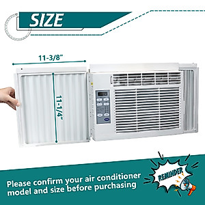 Daisypower Window Air Conditioner Side Panels Curtain Kit with Frame,Window AC Insulation Side Panel for AC Units Parts Replacement Screen (5,000 BTU)