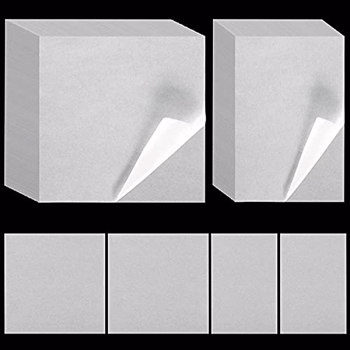 300 Pieces Diamond Painting Release Paper 15 x 15 cm and 15 x 10 cm Diamond Painting Cover Replacement Double-Sided Non-Stick Cover Replacement 5D Diamond Painting Accessories Tool for Adult Kids