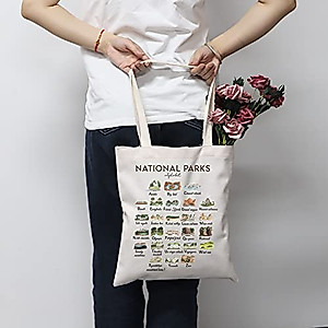 National Parks Tote Bag US National Parks Bag Camping Hiking Lover Gift Hiker Gift Camper Gift (N Parks Tote)