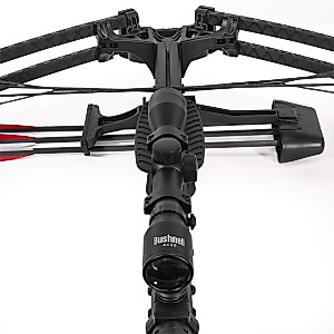 XtremepowerUS Outdoor Hunter Sniper Crossbow 165 Lbs 380 fps Hunting Quiver Rope Cocking 4x33 Scope 3X Carbon Arrows Set