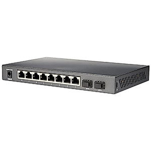 TP-Link TL-SG2210P V3 Jetstream 8-Port Gigabit Smart PoE+ Switch with 2 SFP Slots (Supports 8 Gigabit PoE Ports, 58W Budget, Fanless)