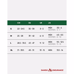 DANISH ENDURANCE Merino Wool Light Hiking Socks, Cushioned & Moisture Wicking Hiking Socks, Men, Women & Kids, 3 Pack