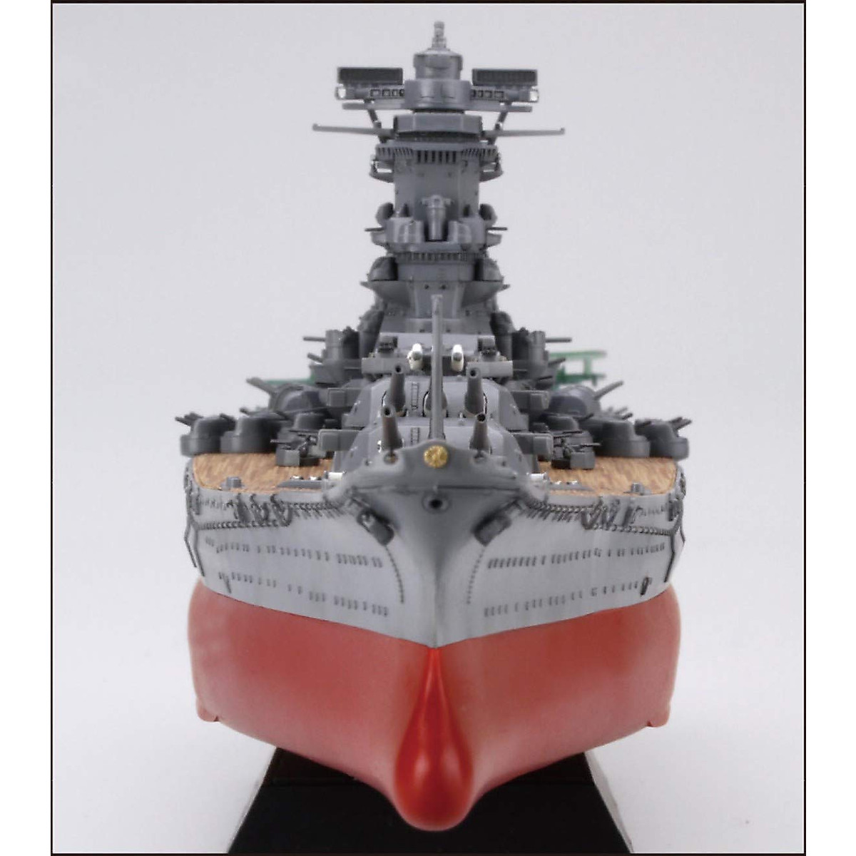 Fujimi Model 1/700 Ship Next Series No.1 Japanese Navy Battleship Yamato (New Exhibition Base Specification), Color Coded, Plastic Model Ship NX1