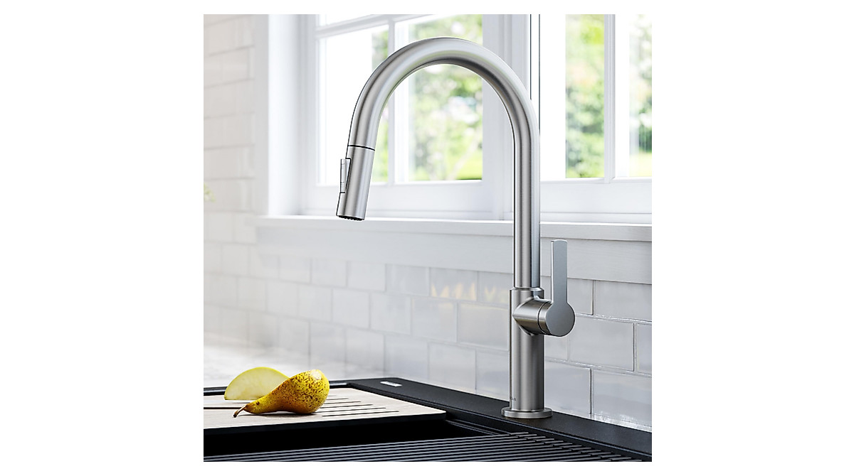 Kraus Oletto Pull-Down Kitchen Faucet - Spot Free Steel