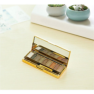 Sparkle Eyeshadow Palette&9 Colors Shimmer Makeup Palette & Makeup Cosmetic Brush Set &Gold Glitter Eyeshadow Palette Highly Shining Pigmented Diamond Eyeshadow&9 Color Eyeshadow 6#,US SHIPPING (1pc)