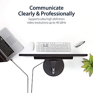 StarTech.com 3 ft Mini DisplayPort to DisplayPort 1.2 Adapter Cable M/M - DisplayPort 4k with HBR2 support - 3 feet Mini DP to DP Cable (MDP2DPMM3),Black