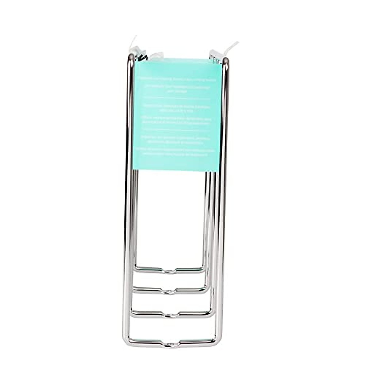 Hardware Resources Polished Chrome U-Shapred Tray Divider for Organizing Baking Sheets, Trays, and Cutting Boards. Bottom Mounting.