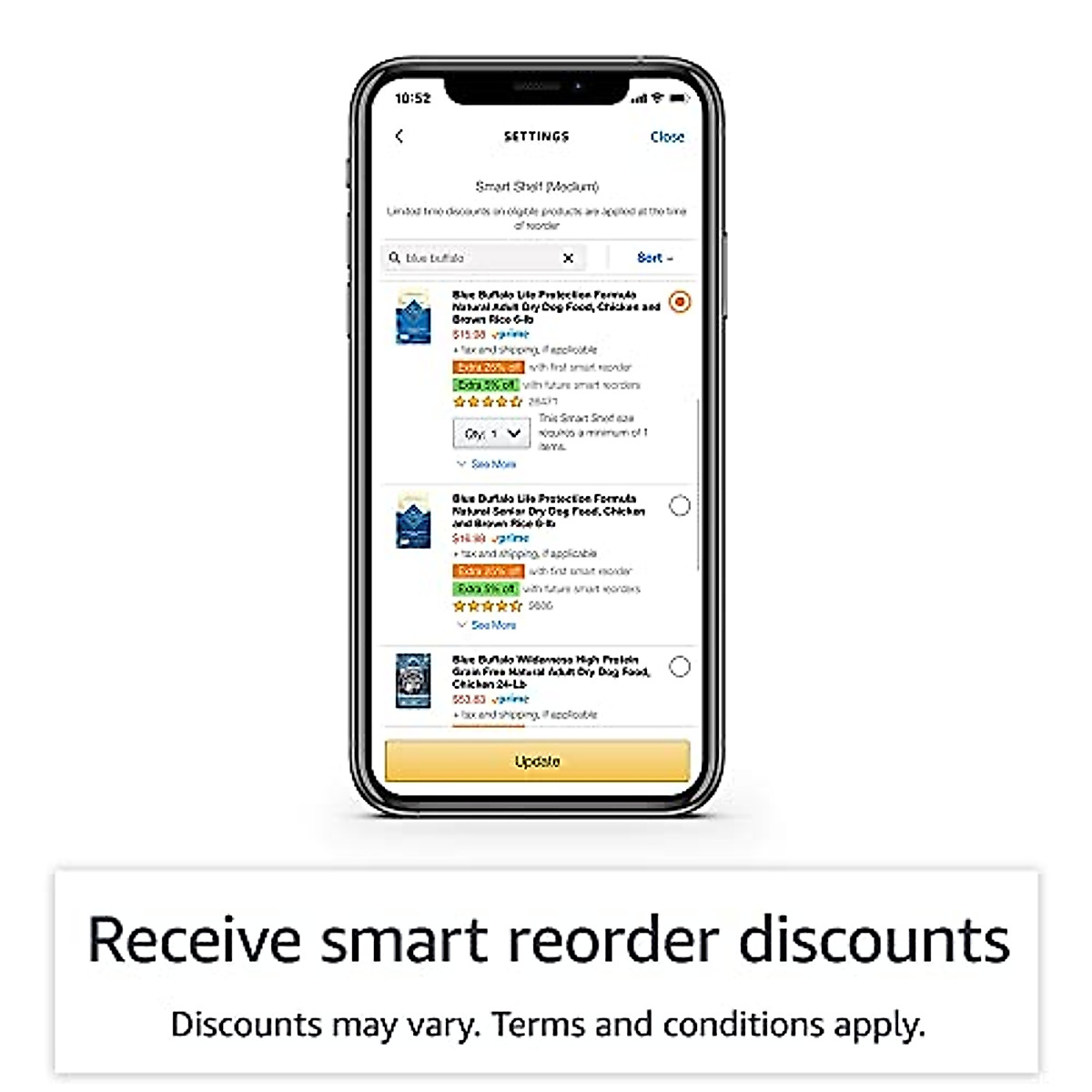 Dash Smart Shelf | Auto-replenishment scale for home and business | Small