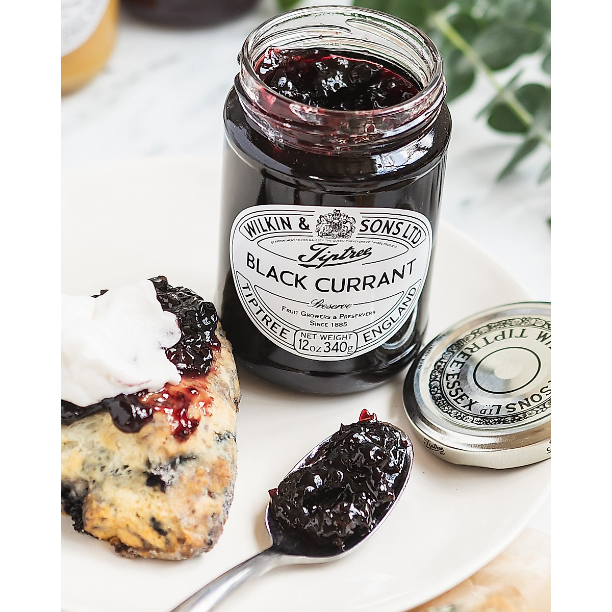 Tiptree Black Currant Preserve, 12 Ounce Jar