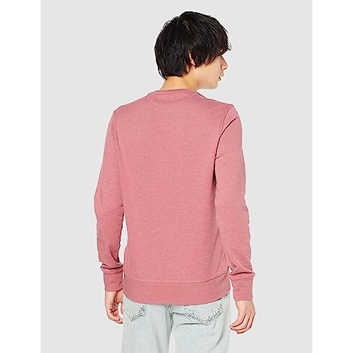 Amazon Essentials Men's Long-Sleeve Lightweight French Terry Crewneck Sweatshirt, Pink, X-Large