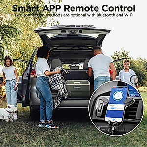 AAOBOSI 12 Volt Car Refrigerator 32 Quart (30L) RV Portable Refrigerator Freezer Car Fridge Cooler -4℉-68℉ Electric Compressor Cooler 12/24V DC 100-240V AC Travel