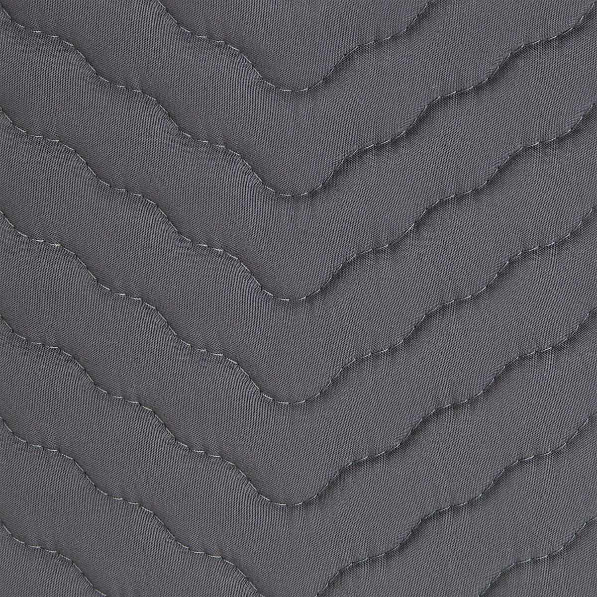 Richards Homewares Micro Fiber Deluxe Twelve Section Stemware Chest-Grey (7093)