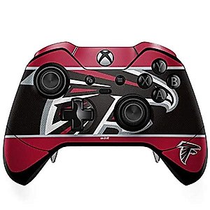Skinit Decal Gaming Skin Compatible with Xbox One Elite Controller - Officially Licensed NFL Atlanta Falcons Zone Block Design