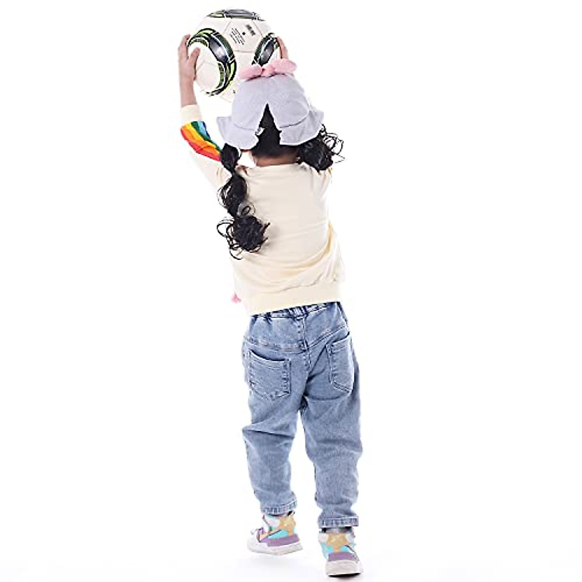 BINIDUCKLING Baby Rainbow Long Sleeve Shirt for Girls Sweatshirt 18 Months