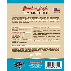 grandma lucy's Pumpkin Pouch 6 oz, Skin and Coat