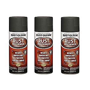 Rust-Oleum 248658-3PK Rust Reformer Spray, 10.25 oz, Black, 3 Pack