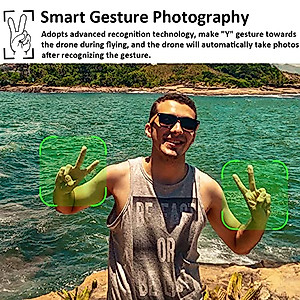 FDWYTY Drone with Camera, Mini Foldable FPV RC Quadcopter with 1080P HD Image / Live Video Remote Control Aircraft Toys Gifts for Kids Adults Boys Girls Beginners - 2 Batteries, 25 Mins Flight Time, Black