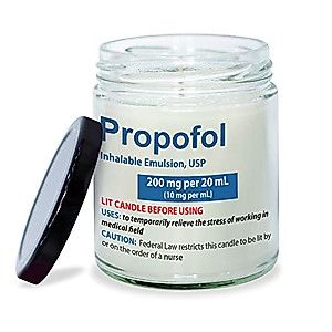 MEDROC Nurse Candle Propofol for Nurse Thank You Gift for Nursing Coworker Women Men, Birthday Christmas Gift for Male Female Nurse, Nurse's Week Gift Home Decoration
