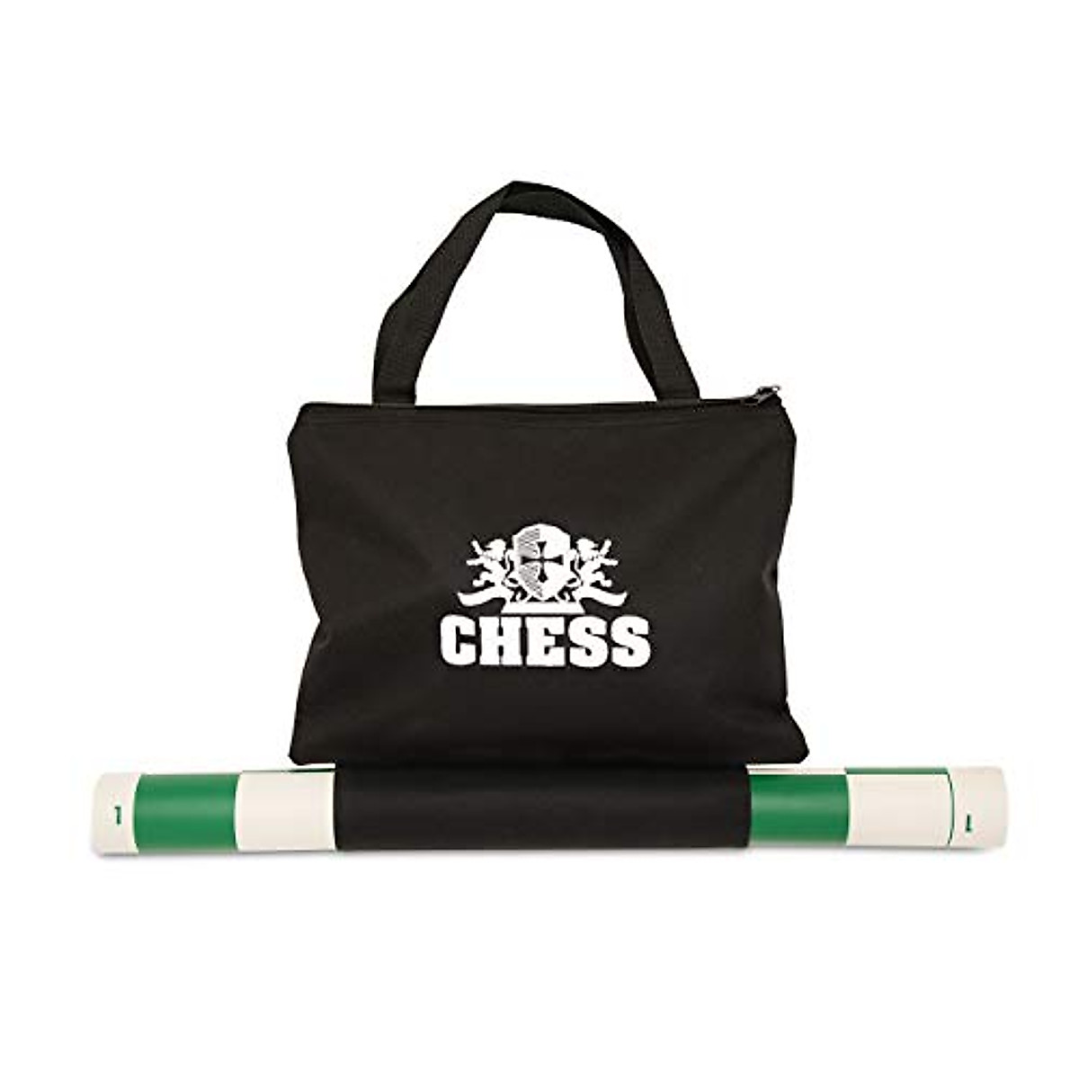 WE Games Best Value Tournament Chess Set (Green) + Hardcover Chess Notation Scorebook (Green)