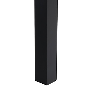 SAFAVIEH Home Collection Dune Coastal Black Rattan 3-Seater Sofa with White Cushion (Fully Assembled)