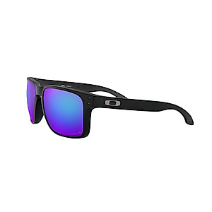 Oakley Men's OO9417 Holbrook XL Square Sunglasses, Matte Black/Prizm Sapphire Iridium Polarized, 59 mm