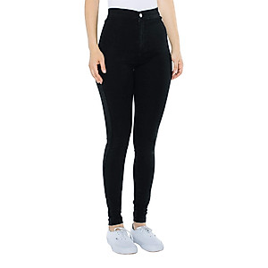 American Apparel Women's The Easy Jean, black, X-Small