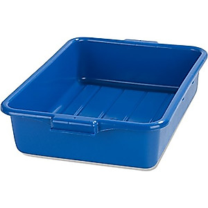 CFS N4401014 Comfort Curve™ Ergonomic Wash Basin Tote Box, 5" Deep, Blue