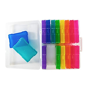 Photo and Craft Keeper – Organize Photos, Jewelry, and Scrap Paper – Holds Up to 1600 Photos (Rainbow)