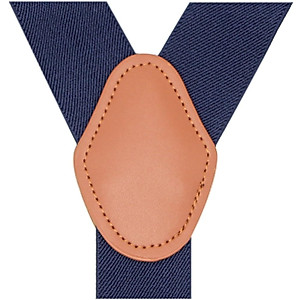 Bioterti Men’s Y-Shaped Heavy Duty Suspenders – 6 Metal Clips, Elastic Straps