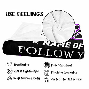 Enjoyyjl Class of 2023 High School Graduation Gift Blanket with Personalized Name and School, Senior College High School Graduation Blanket Gifts for Women Teen Girls