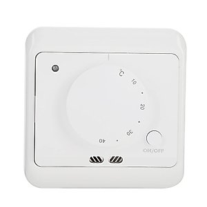 Underfloor Heating Thermostat, AC 230V 50/60HZ 16A Underfloor Heating Floor Temperature Controller with Sensor Thermostat Heating Cooling Control Switch