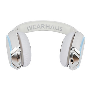 Wearhaus Arc On-Ear Bluetooth Headphones with Wireless Music Sharing, Customizable Color Ring, Touch Controls, Spotify Apple Music Integrated iPhone Android App - White