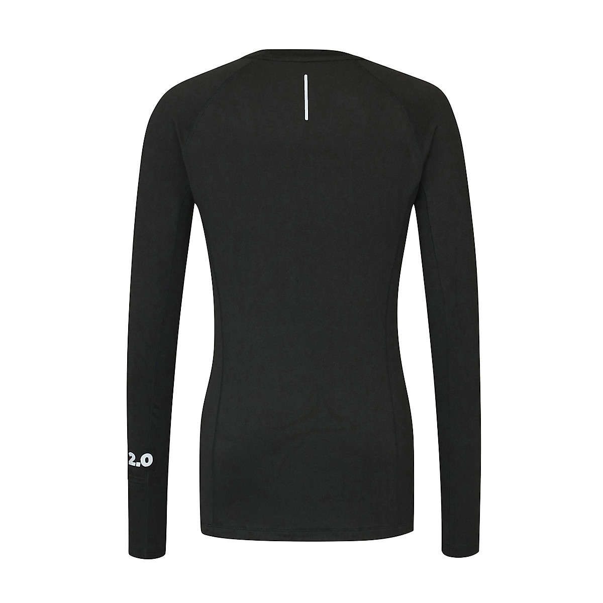 New Balance Women's 2.0 Soft Long Sleeve Base Layer Top with Thumbhole, Black, Large